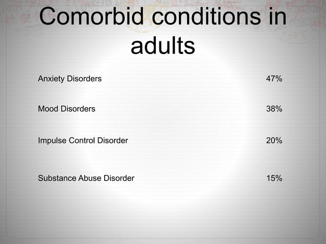 Comorbid adhd conditions | PPTX