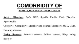 COMORBIDITY OF ANXIETY DISORDERS, OCD, PANIC | PPT