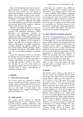 Comorbidity rates of Posttraumatic Stress Disorder in dementia a ...