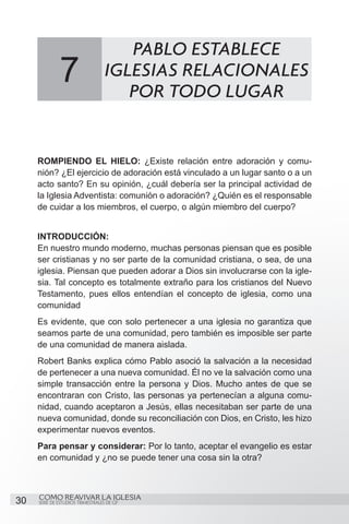 Como reavivar la iglesia - Grupos Pequeños | PDF
