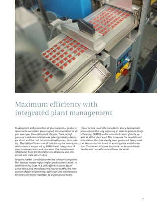 COMOS for Pharma | PDF