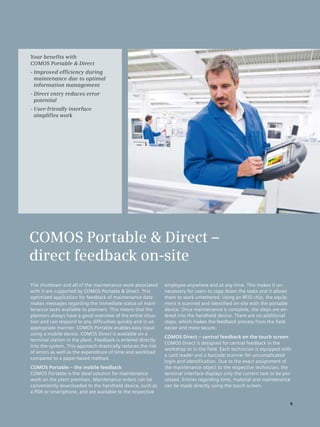 COMOS Operations | PDF