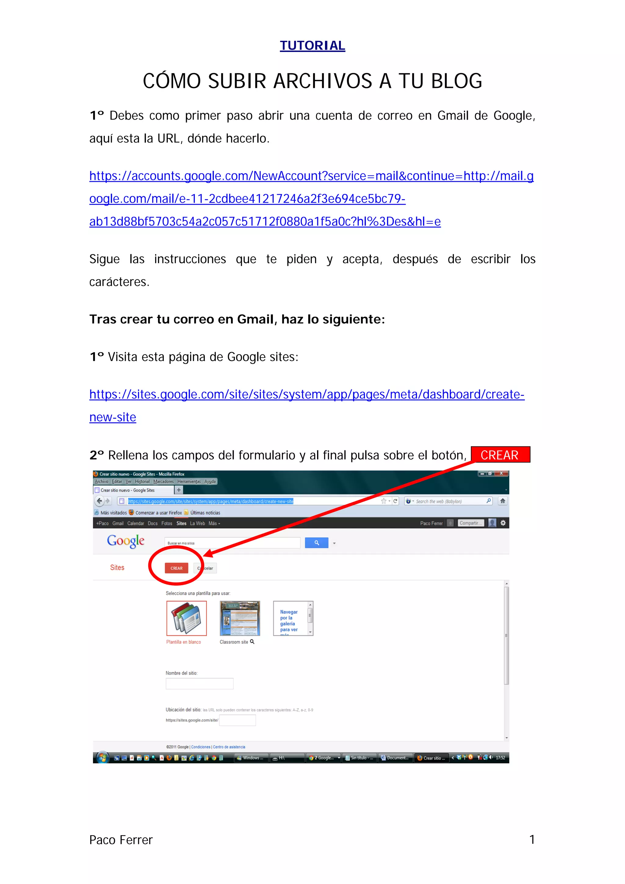 Como subir archivos a tu blog | PDF | Technology & Computing