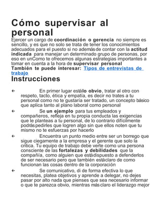 Supervisar