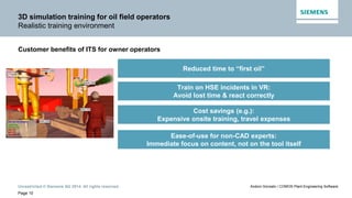 COMOS Walkinside Immersive Training Simulator (ITS) Environment | PPT