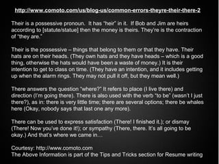 Comoto Tips on English Writing Errors | PPT