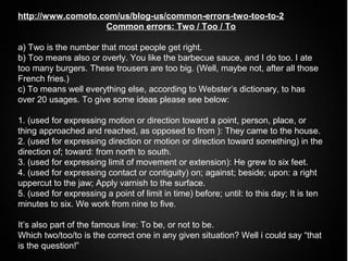 Comoto Tips on English Writing Errors | PPT