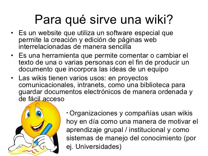 que es wiki y las redes sociales