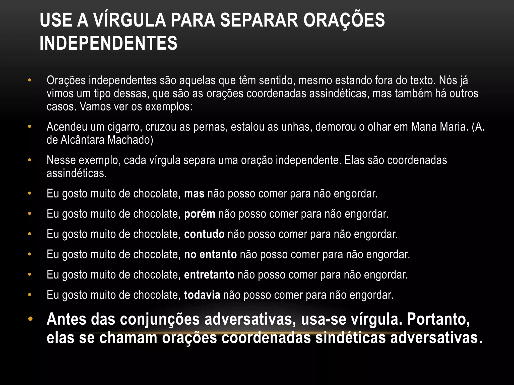 Como usar a vírgula. | PPT