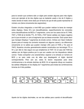Como usar display anodo común | PDF