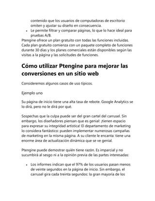 Como utilizar Ptengine para aumentar las conversiones de un sitio web | DOCX