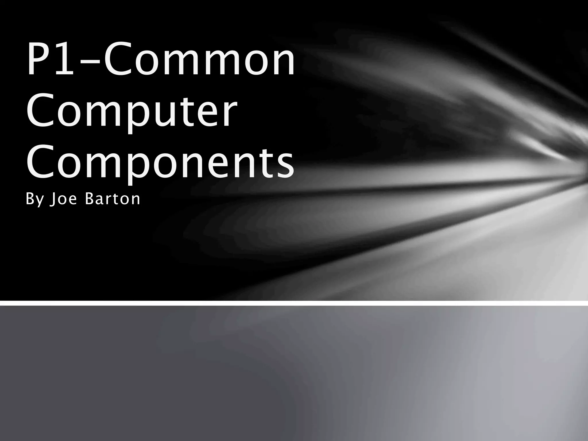 Common computer components | KEY | Computer Peripherals | Computing