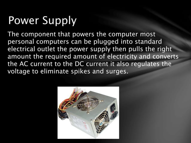 Common computer components | KEY | Computer Peripherals | Computing