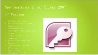 Ms Access | PPTX | Databases | Computer Software and Applications