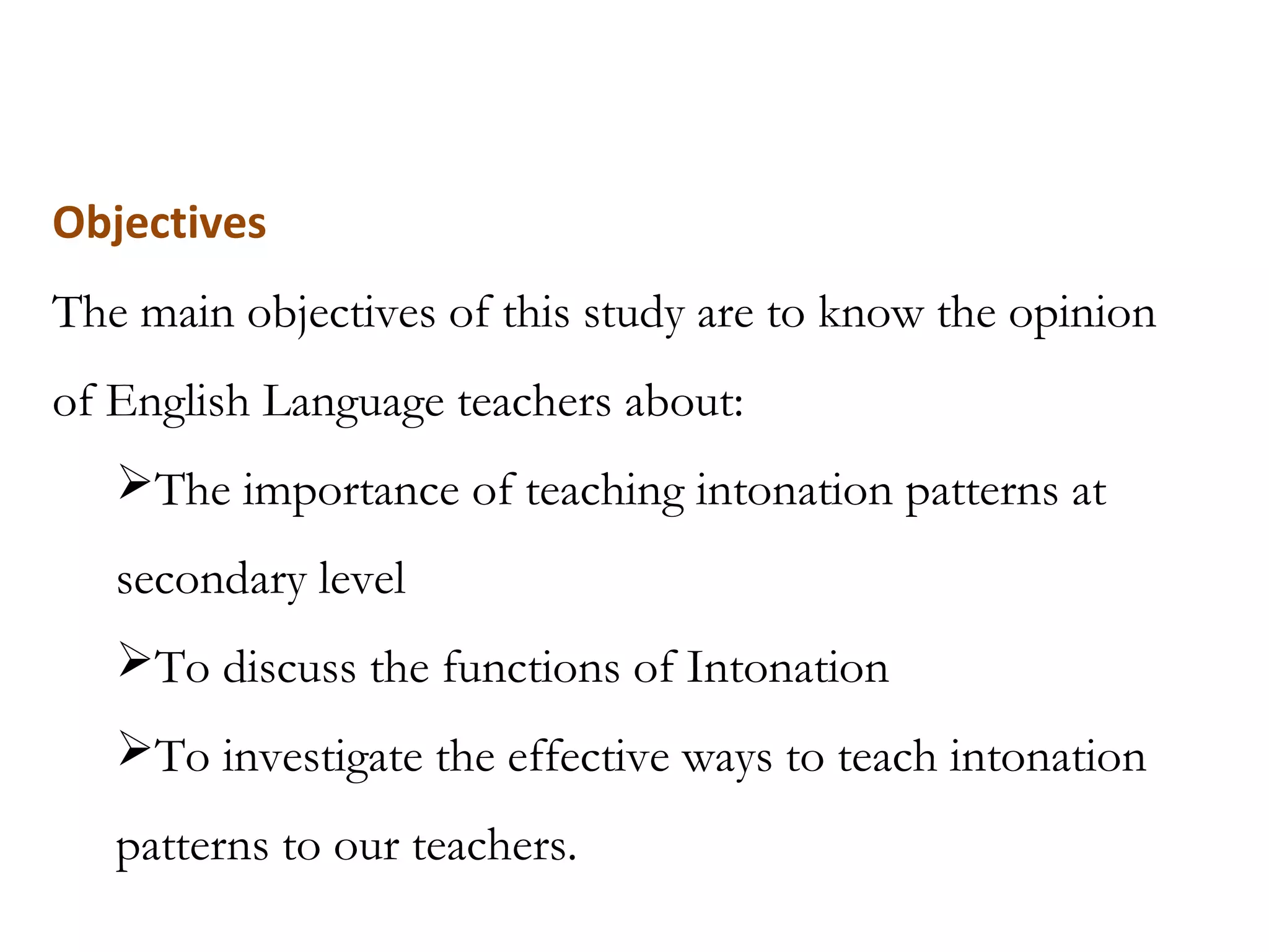 Teaching Intonation Pattern | PPT