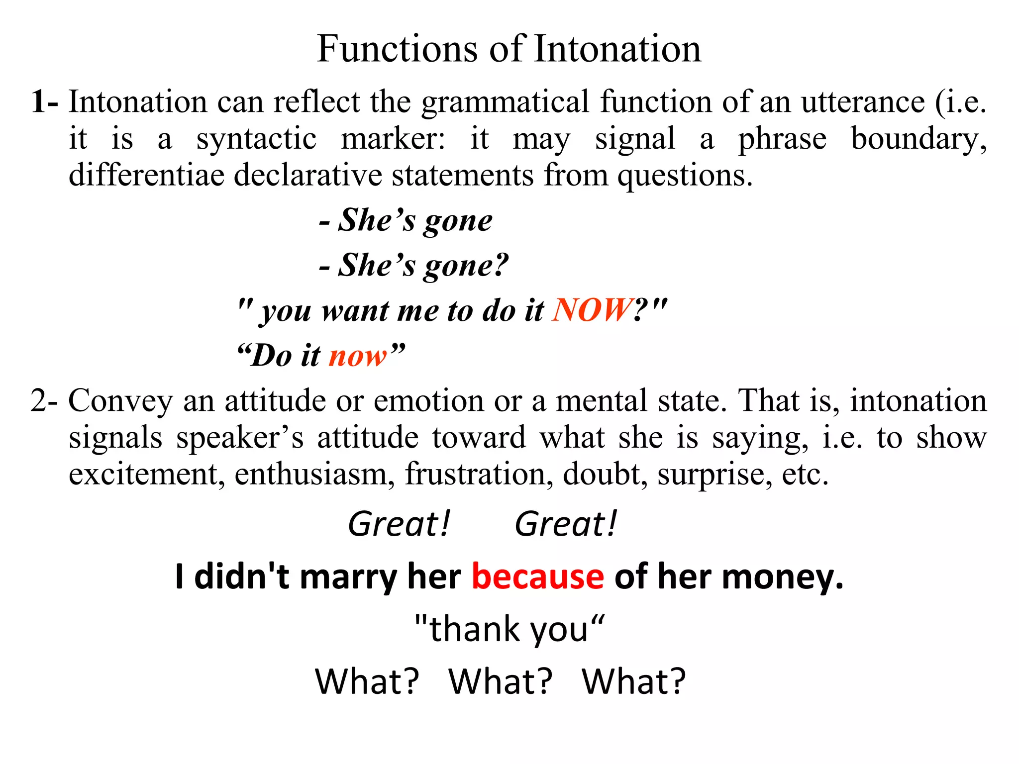Teaching Intonation Pattern | PPT