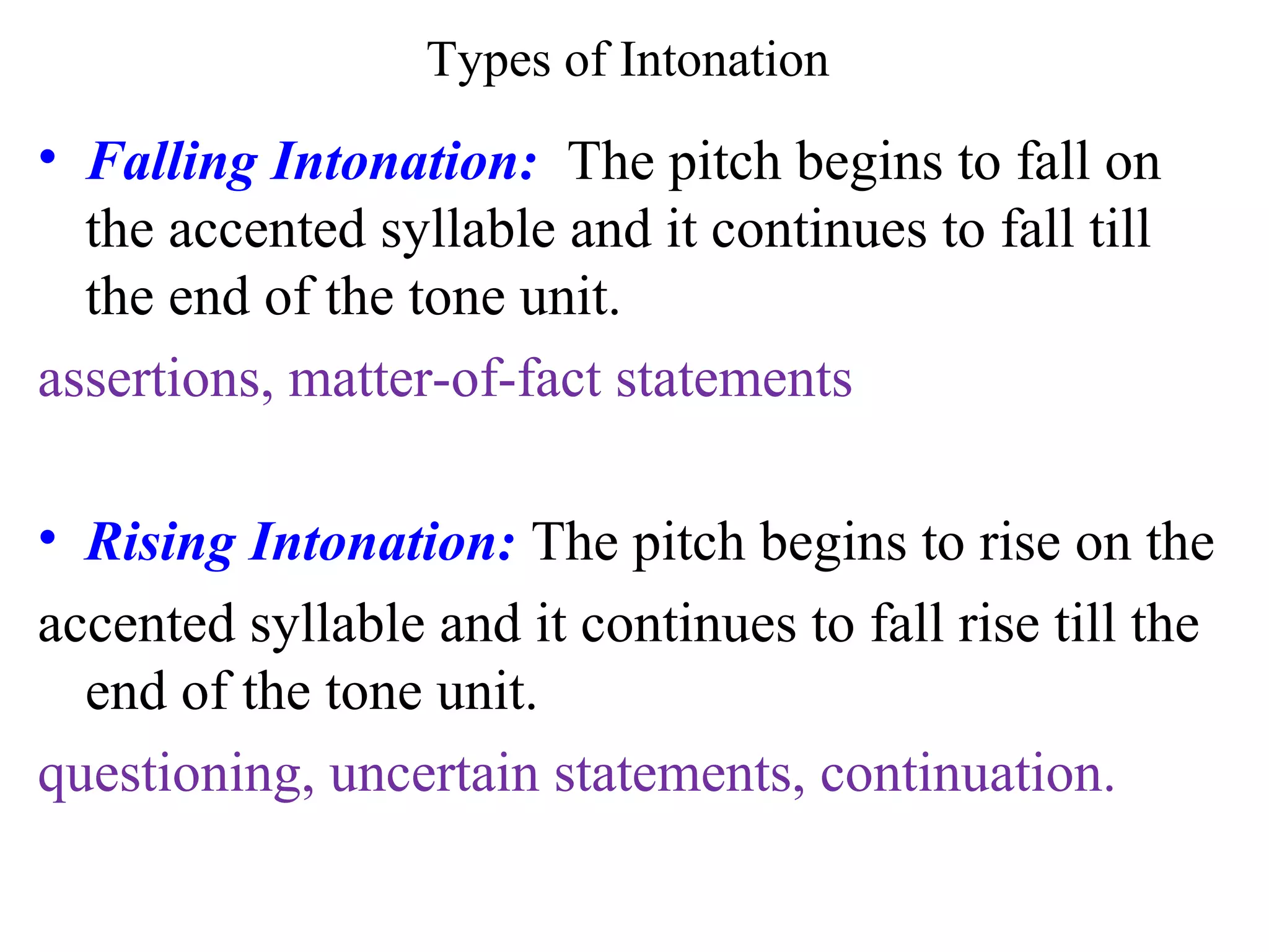Teaching Intonation Pattern | PPT