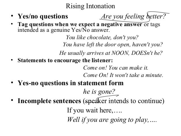 Teaching Intonation Pattern