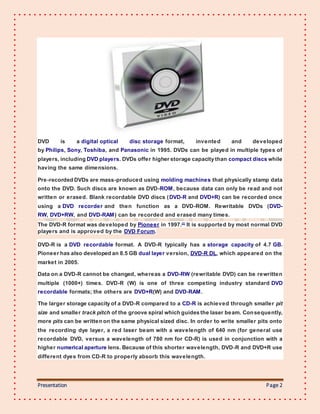 DVD and Blue ray cd | DOCX