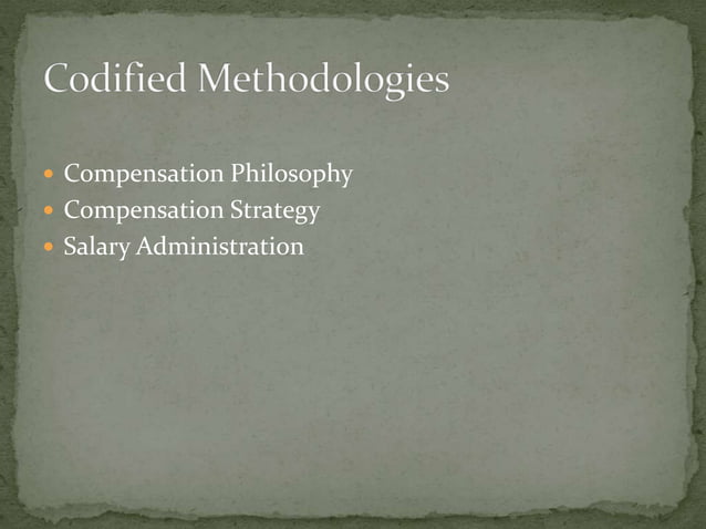 The State of the Compensation Practice | PPTX | Human Resources | Business