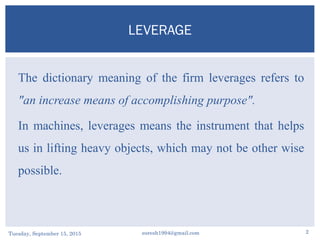 leverages | PPT