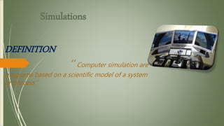 uses of computer in industry,robots,simulations | PPTX