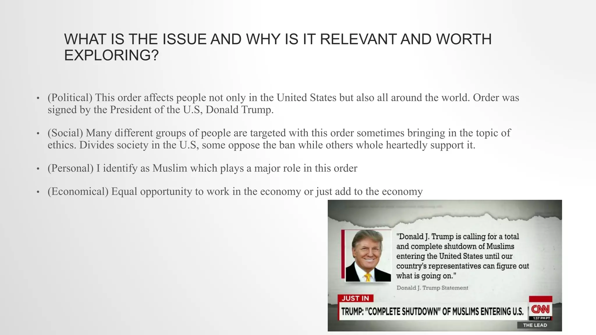 Trumps immigration ban | PPTX