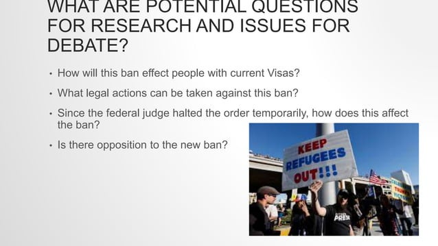 Trumps Immigration Ban Ppt