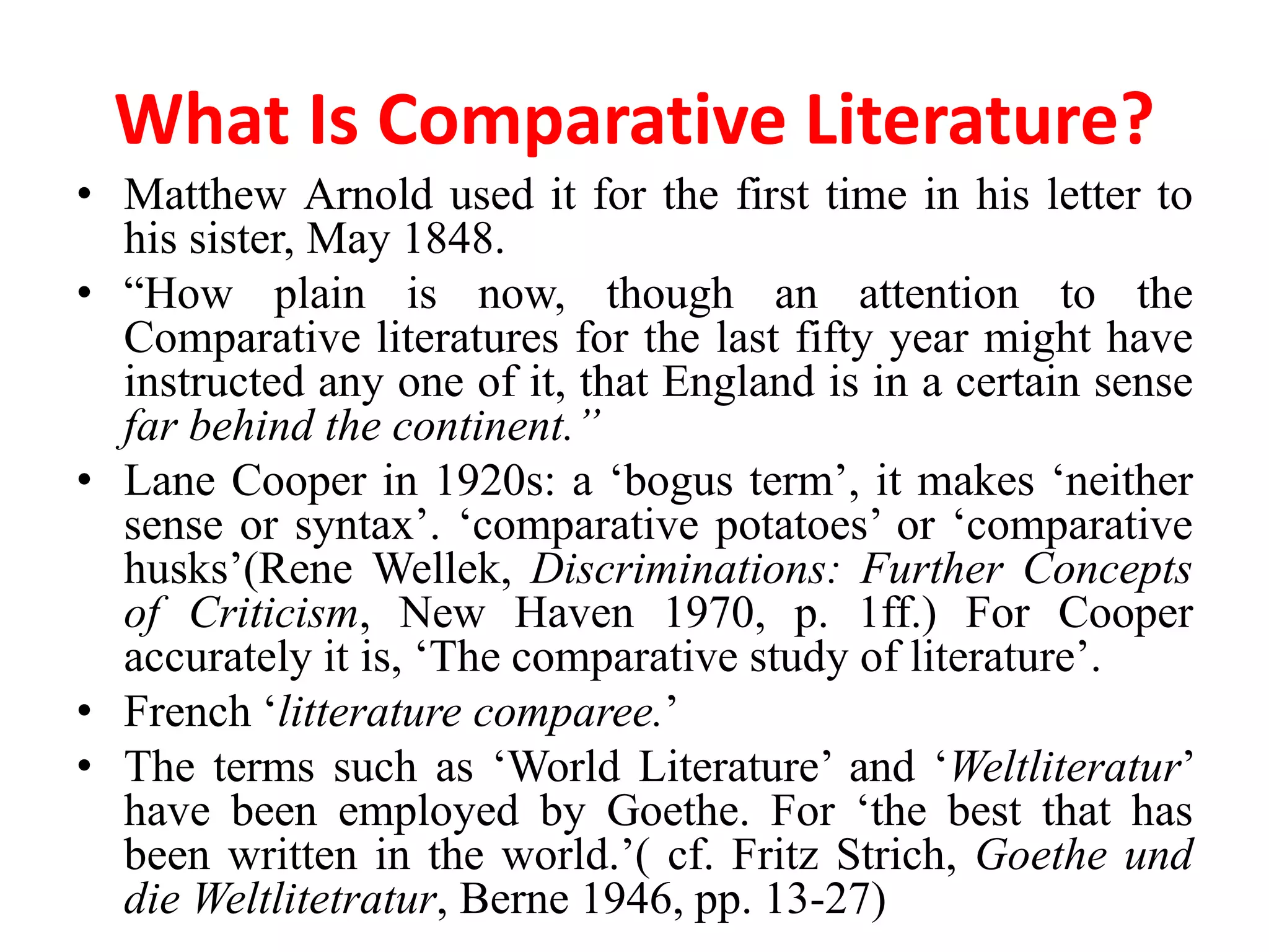 Comp. literature final | PPTX