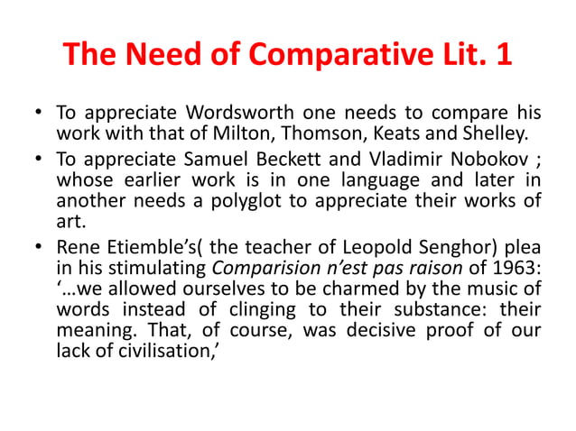 Comp. literature final | PPTX