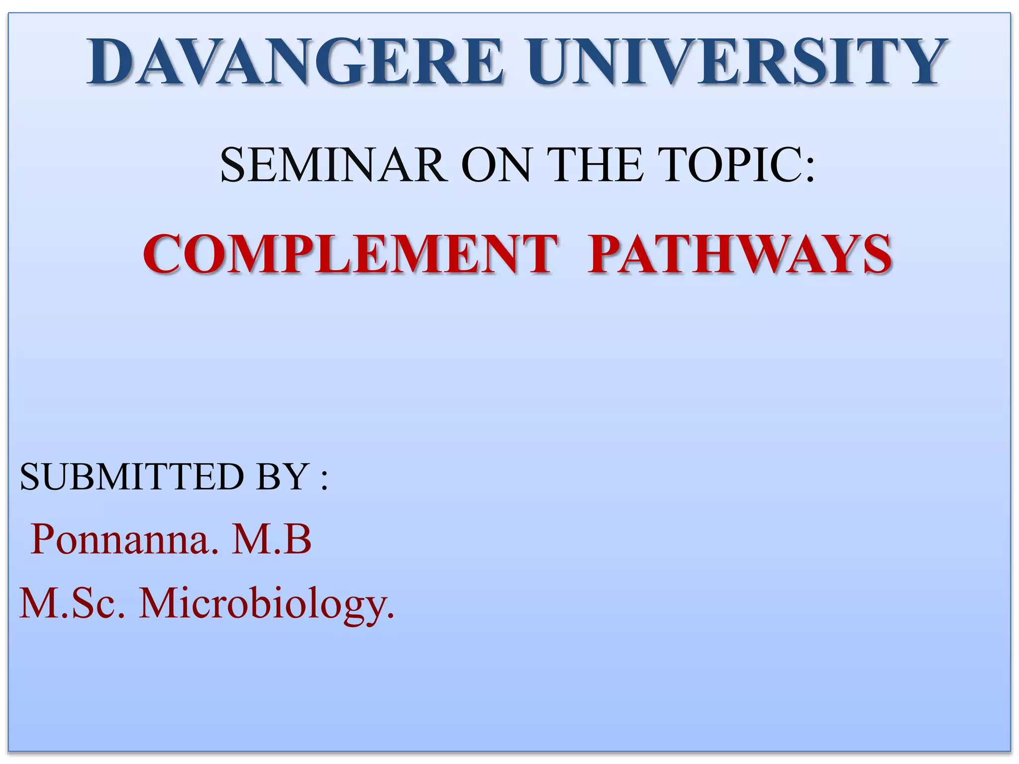 Complement system | PPTX