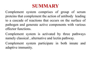Complement system | PPTX