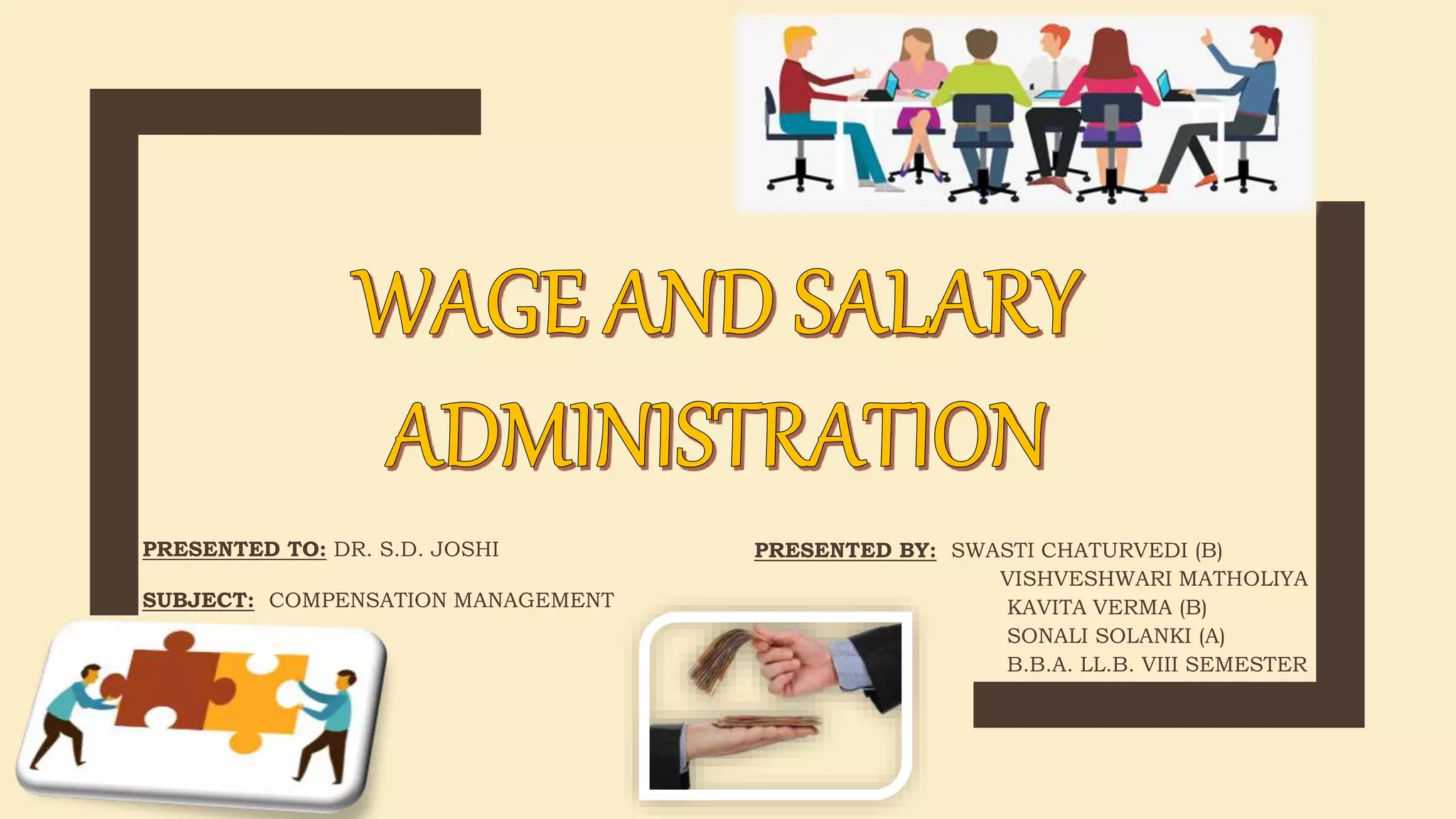Wage and Salary Administration under Compensation Management | PPTX
