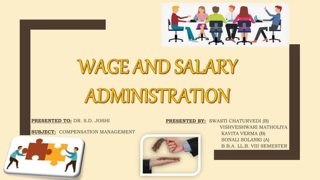 Wage and Salary Administration under Compensation Management | PPTX