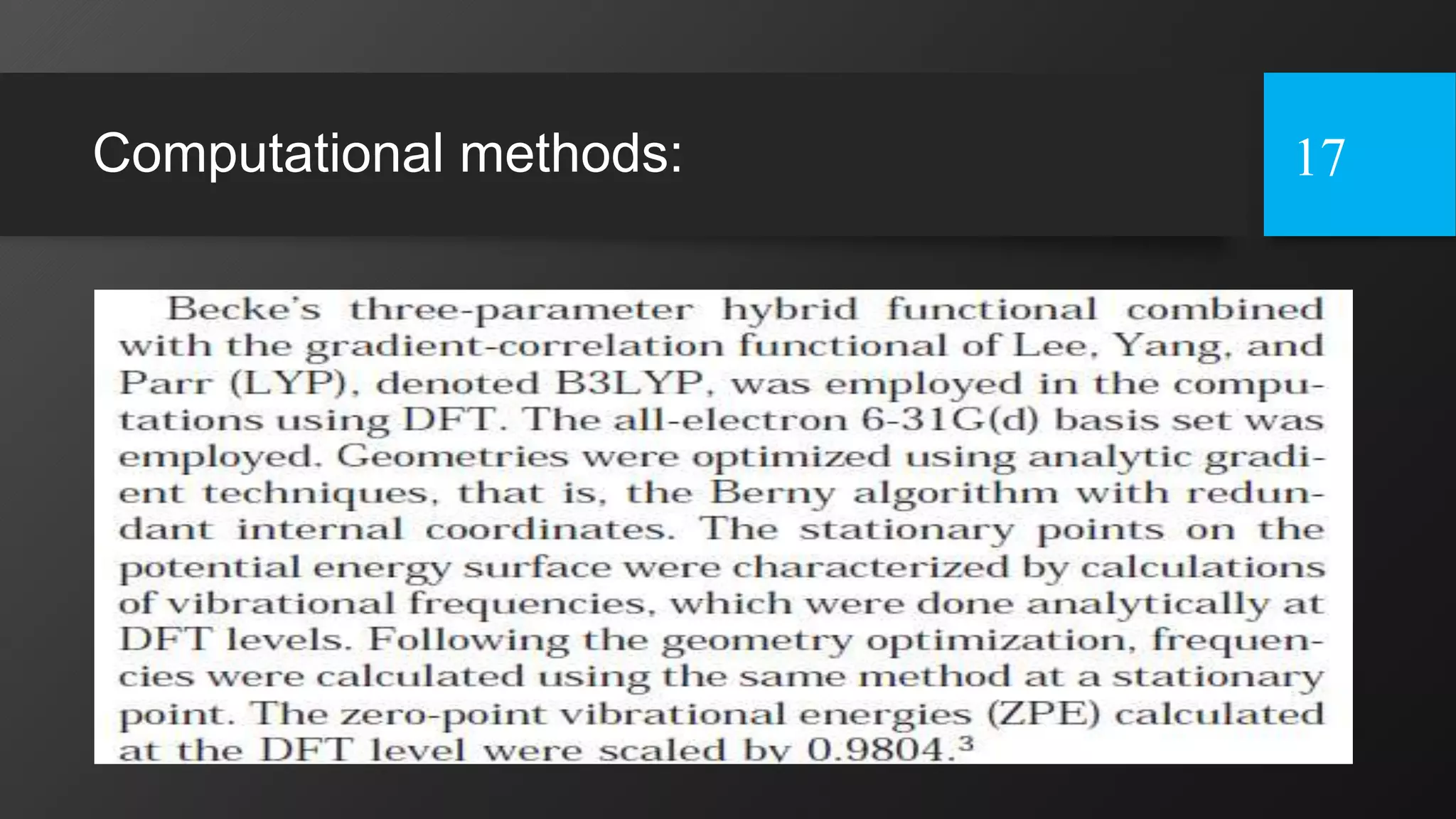 Advantages and applications of computational chemistry | PPTX