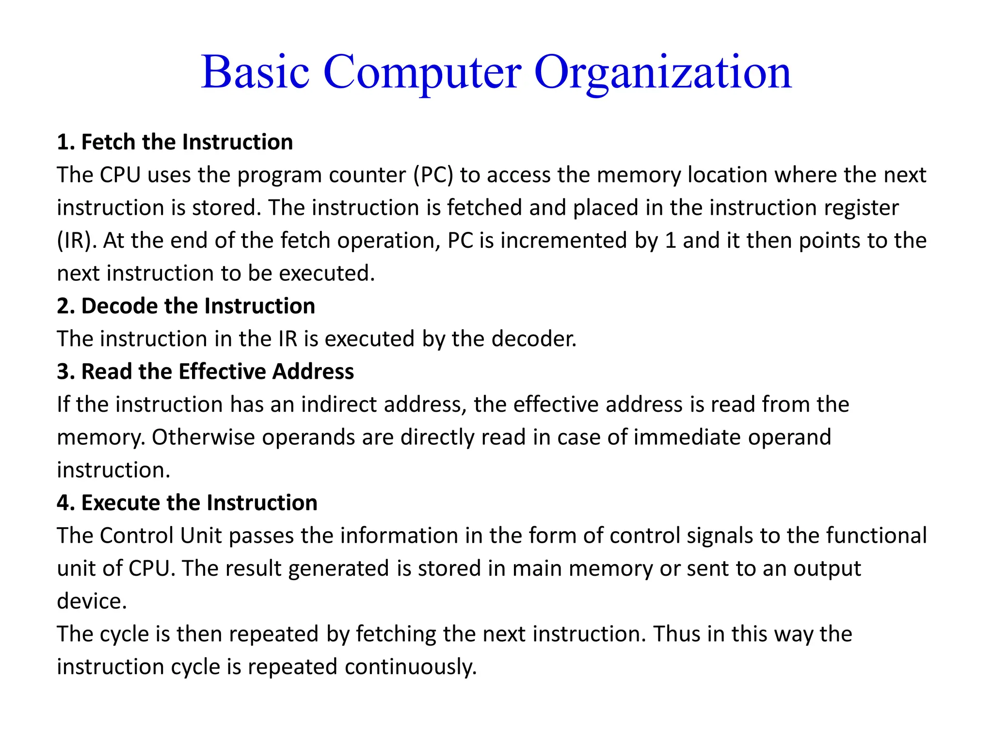 COMP-ARCH-UNIT- 4 bca semester 1 presentation | PDF