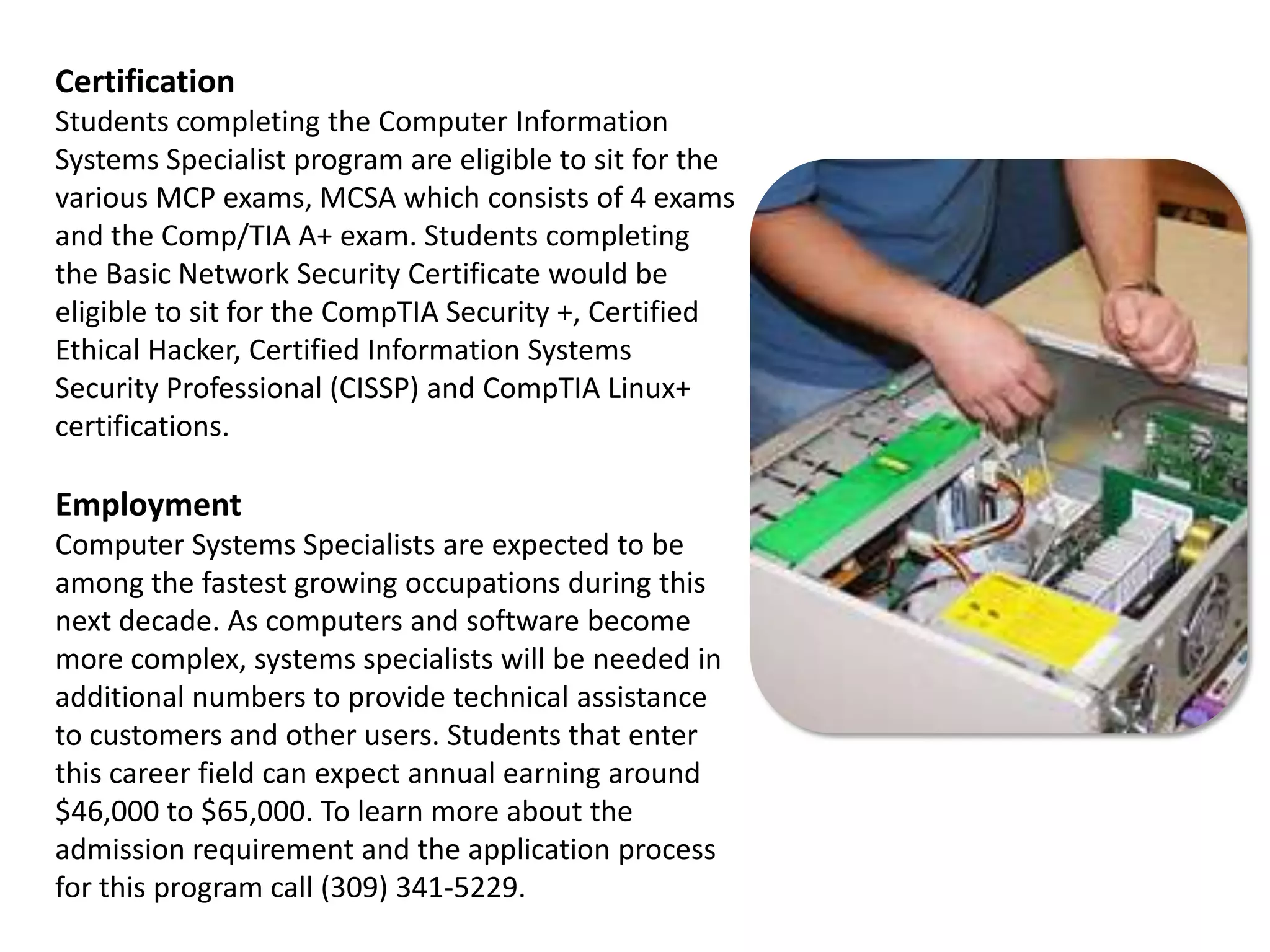 Computer Information System Specialist | PPSX