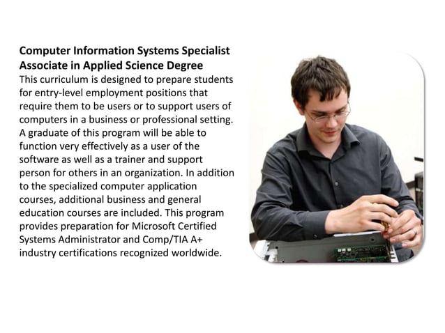Computer Information System Specialist | PPT