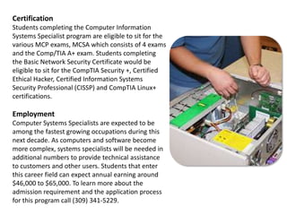 Computer Information System Specialist | PPSX