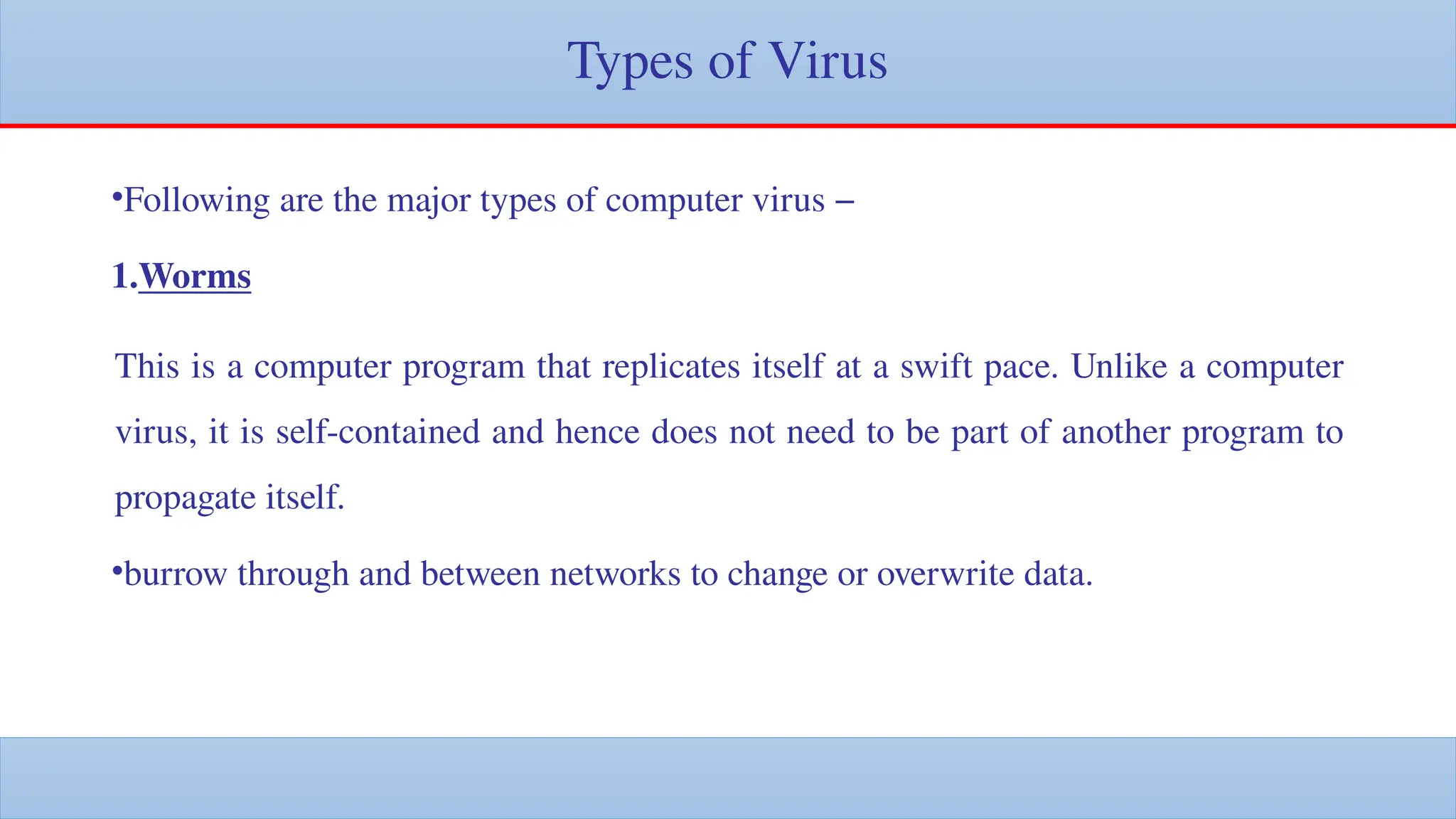 Computer Introduction (Computer Viruses )-Lecture04 | PPT