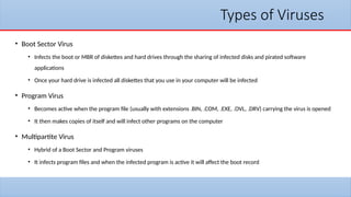 Computer Introduction (Computer Viruses )-Lecture04 | PPT