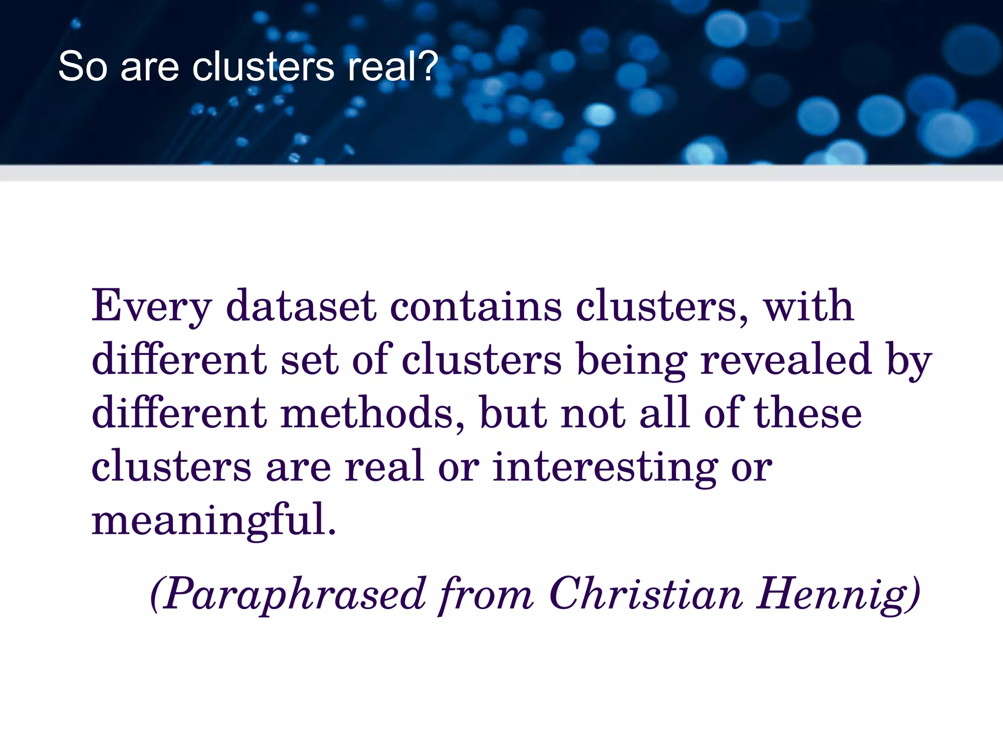 Patient subtypes: real or not? | PDF