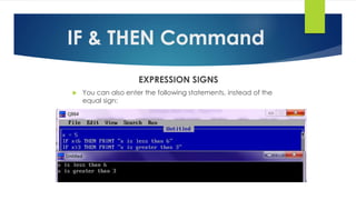 QBASIC: A Tool For Modern Programming | PPTX
