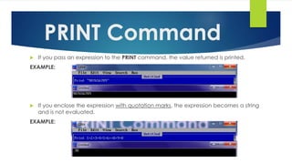 QBASIC: A Tool For Modern Programming | PPTX