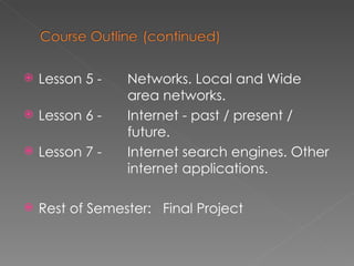 Comp wk 1 - introduction | PPT