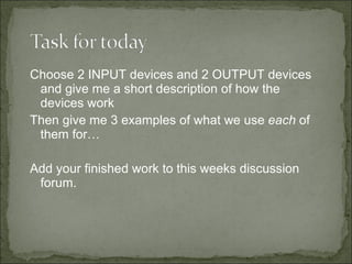 M4 Computing - Lesson 3 - How A Computer Works | PPT