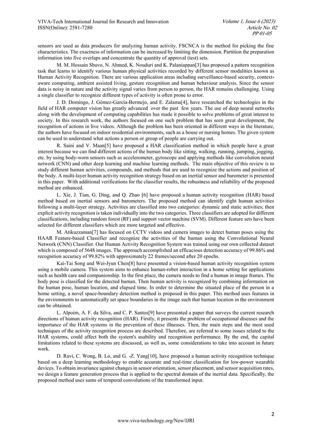 A Review on Human Activity Recognition System | PDF