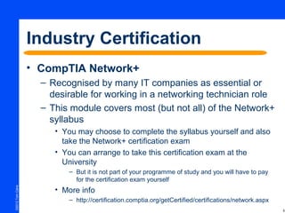 COMP08003 - Business Computer Networks - Overview of Module | PPT