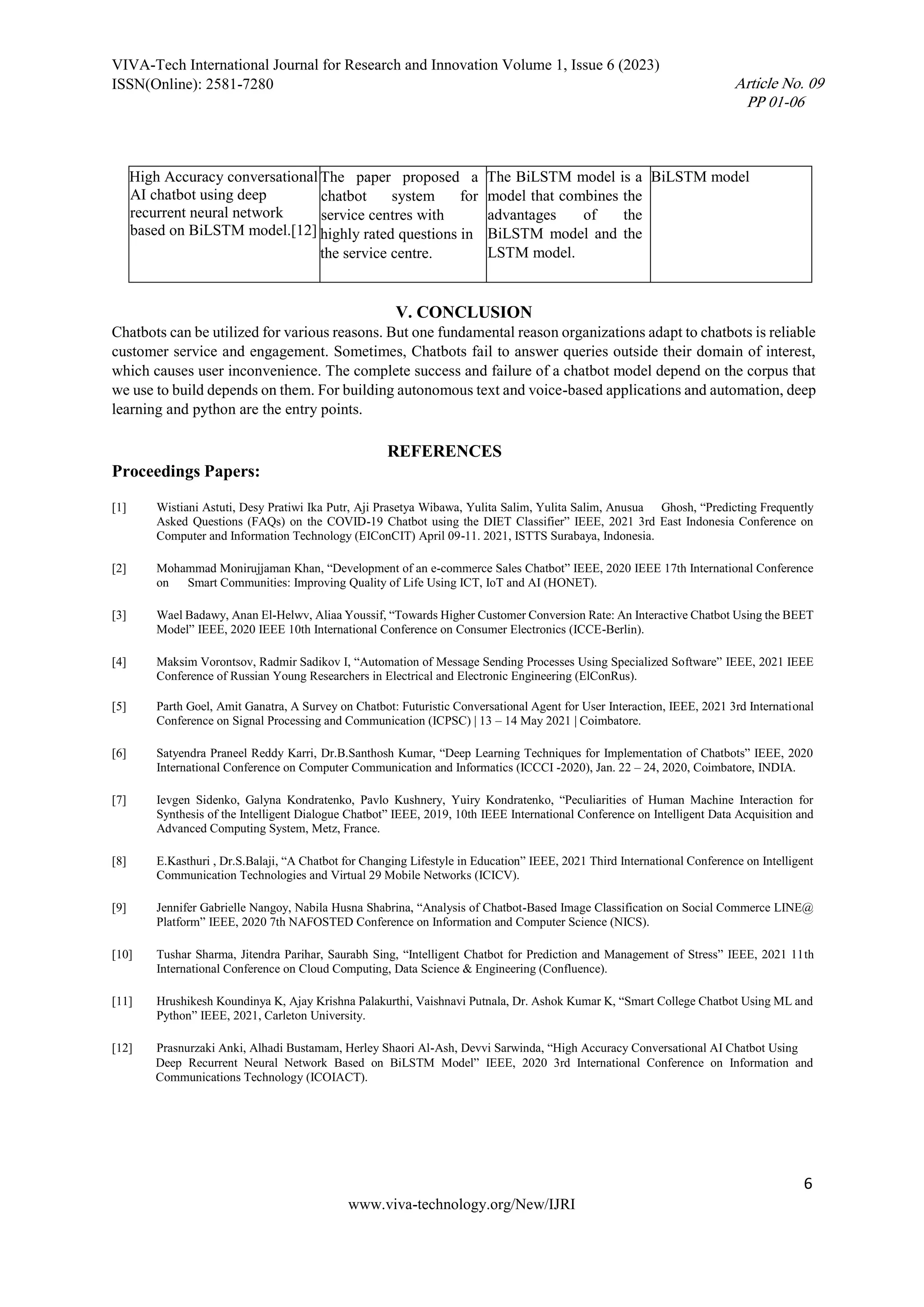 A Review on Chatbot with Different Methods | PDF