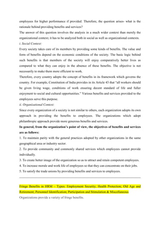 Compensation Management in human resource management | PDF